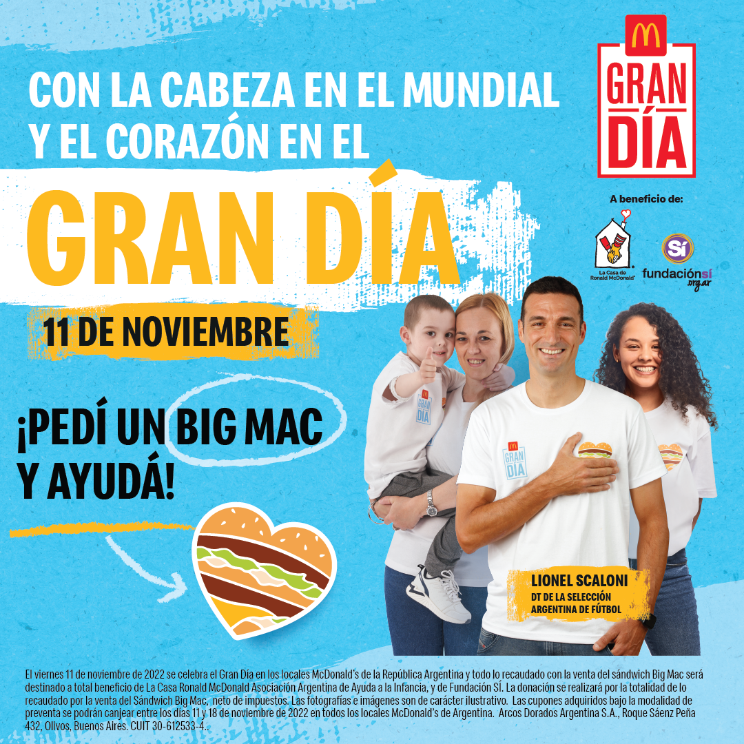 Llegó el Gran Día: McDonald’s te invita a ayudar - Edición Calificada